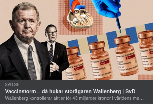 Vaccinstormshukande Wallenberg - Carl Norberg - Palanthir