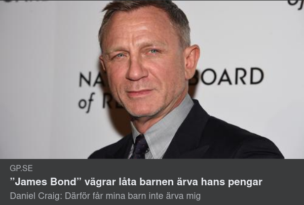 James Bond & Arvsrätt - Carl Norberg - Palanthir
