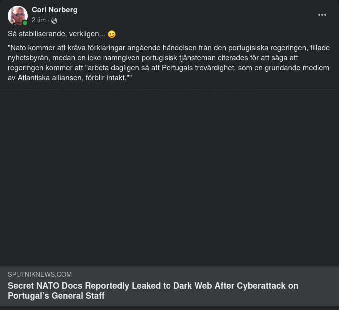 Nato & Portugal - Carl Norberg - Palanthir