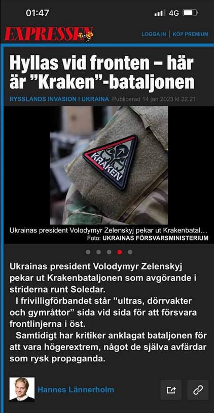 Zelensky Prisar Krakenbataljon - Carl Norberg - Palanthir