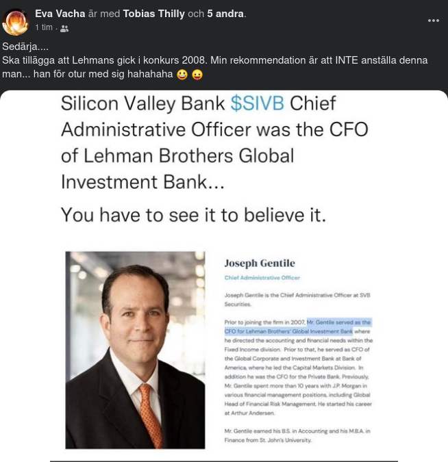 Joseph Gentile - Från Lehman Till Silicon Valley - Carl Norberg - Palanthir