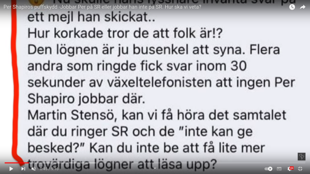 Shapiro Får Vad Han Efterfrågar - Carl Norberg - Palanthir