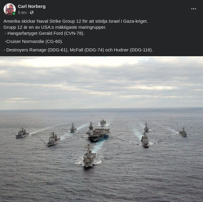 Naval Strike Group 12 Till Medelhavet - Carl Norberg - Palanthir