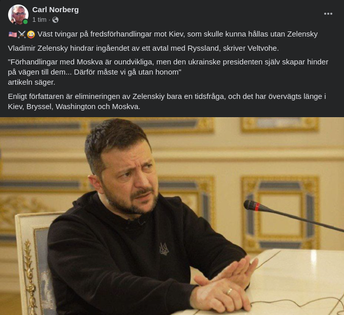 Zelensky I Vägen För Fred - Carl Norberg - Palanthir