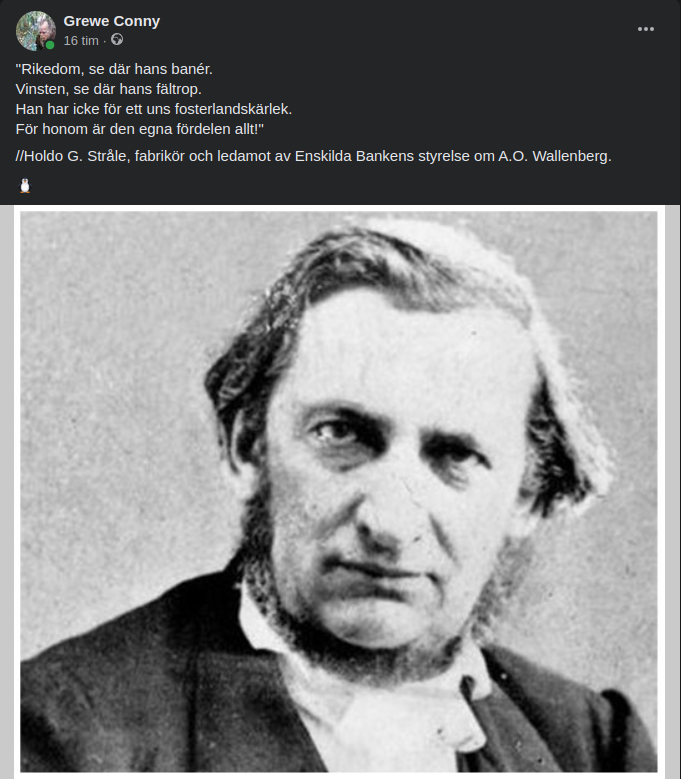 Omdöme Angående A.O. Wallenberg - Carl Norberg - Palanthir