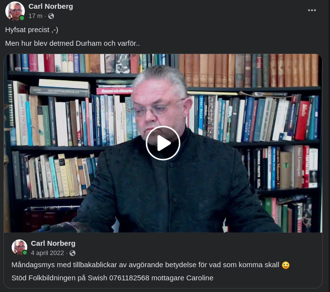 Mysigt Från April 2022 - Carl Norberg - Palanthir