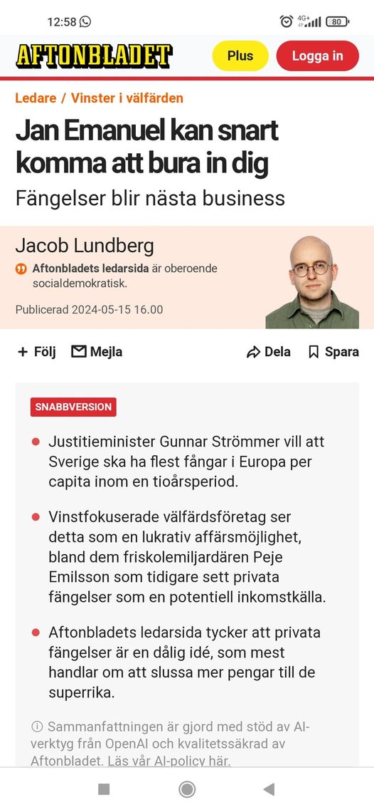 Fängslande Folkbildning - Carl Norberg - Palanthir