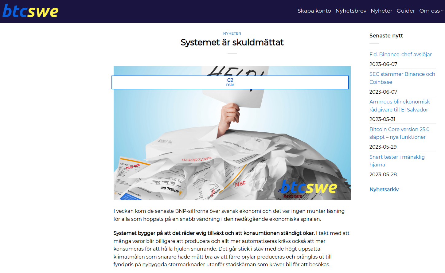 Lite Skuldmättnad - Carl Norberg - Palanthir