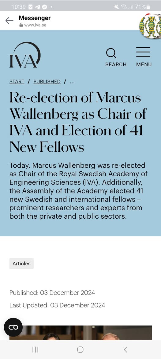 Återvald Wallenberg - Carl Norberg - Palanthir