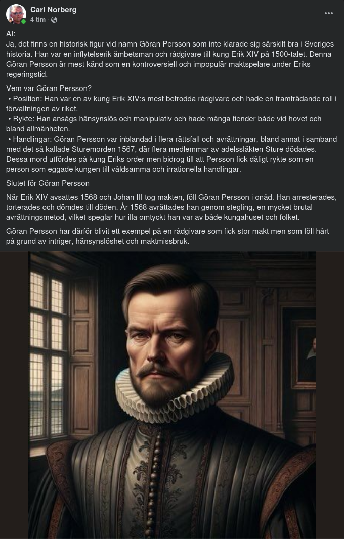AI Om Göran Persson Den Äldre - Carl Norberg - Palanthir