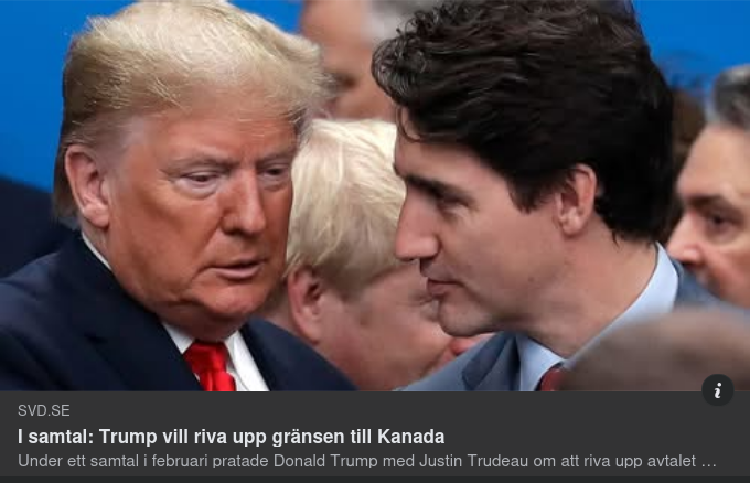 Trump & Kanada I SvD - Carl Norberg - Palanthir